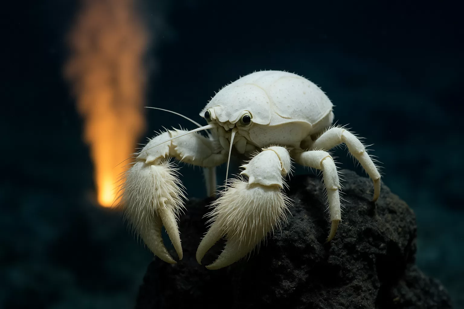 Yeti Crab: The Deep-Sea Fashion Icon - Angry Octopus Diving