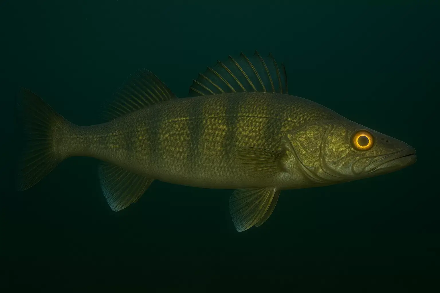 The Walleye, The Stealth Fish of the Saint Lawrence - Angry Octopus Diving
